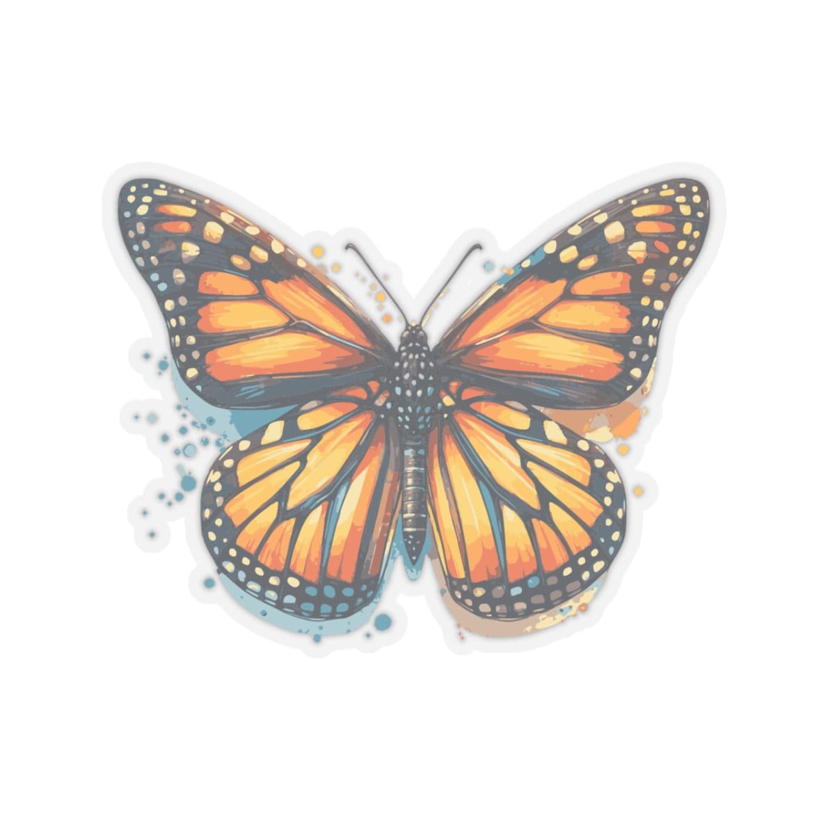 Monarch Butterfly Sticker, Monarch Butterfly Lover Sticker, Butterfly ...