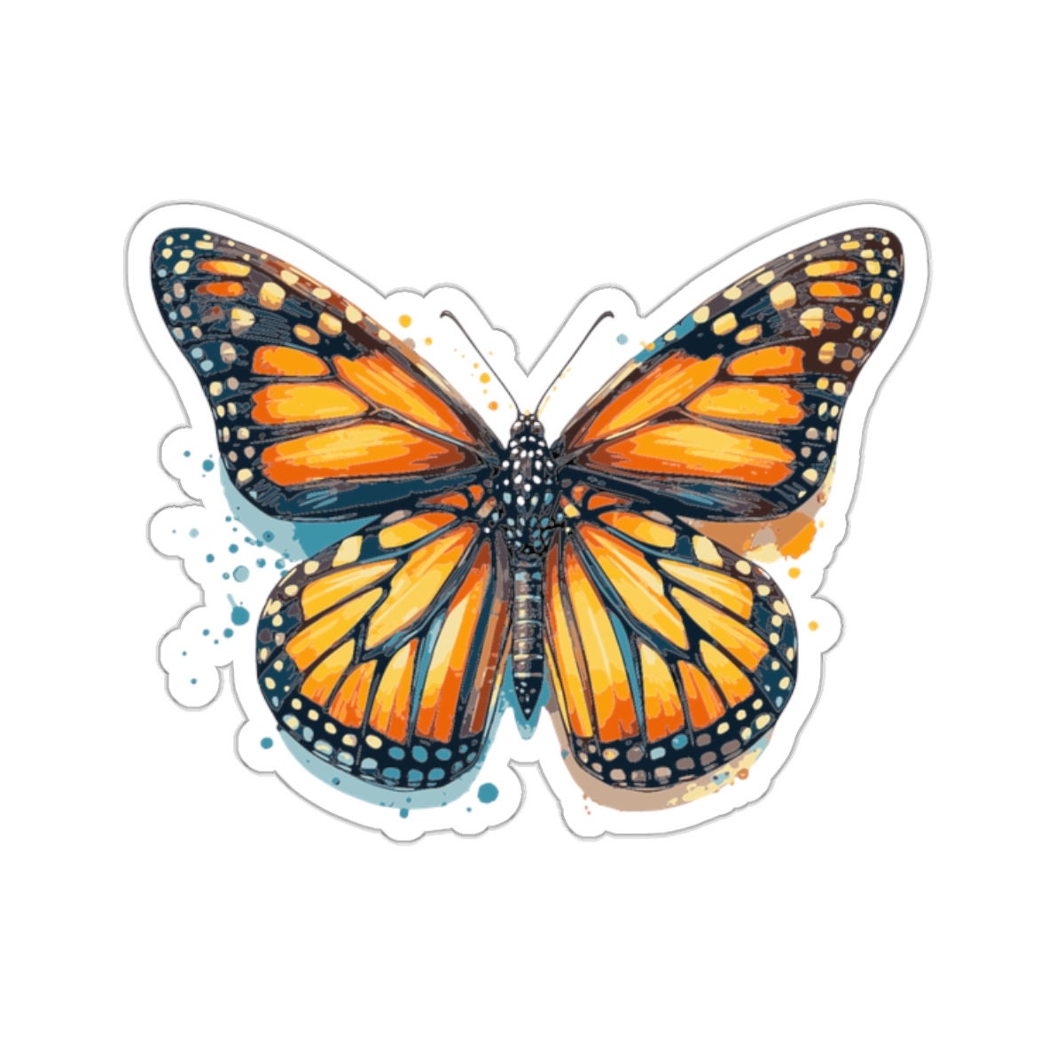 Monarch Butterfly Sticker, Monarch Butterfly Lover Sticker, Butterfly ...