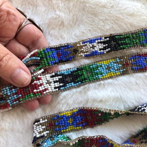 Native American Loomed Beadwork Necklace - Etsy