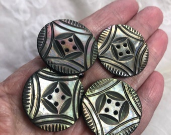 Mother of Pearl Fancy Buttons - Etsy
