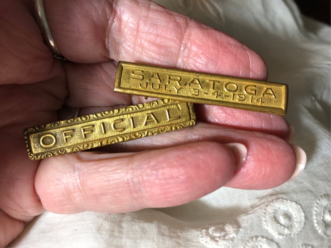 Saratoga Official Pins From July 3&4 1914 - Etsy