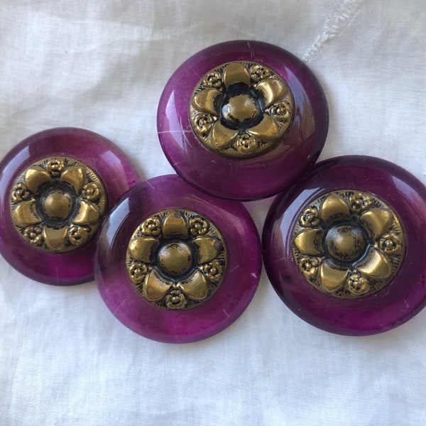 Purple Buttons - Etsy