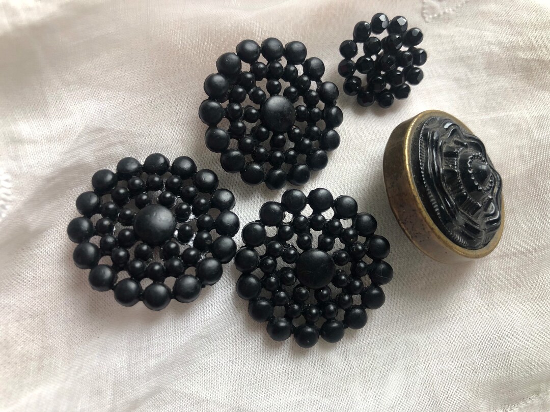 Victorian Jet Buttons - Etsy