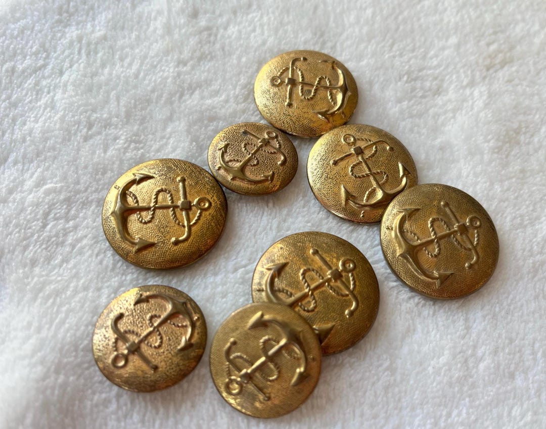 Brass Sailor Uniform Buttons - Etsy