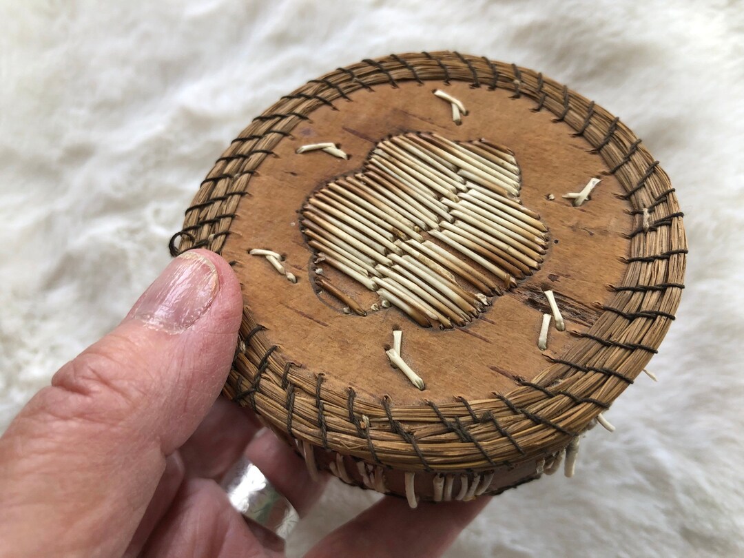 Native American Porcupine Quill Basket for Repair - Etsy