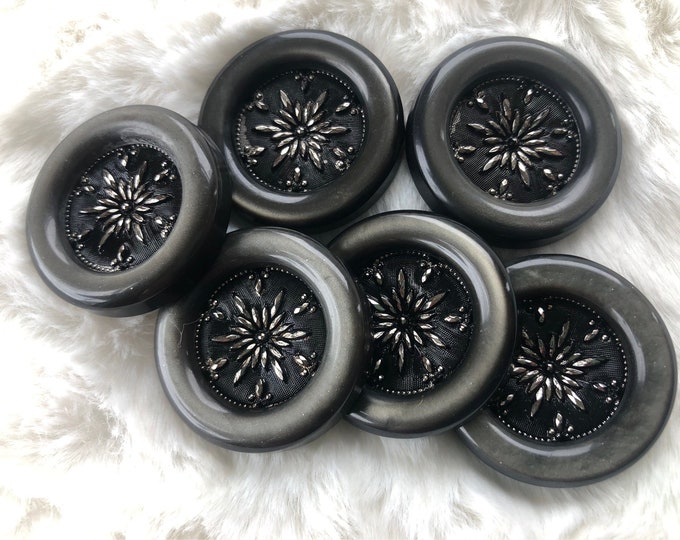 La Mode Glass Luster Encased Buttons - Etsy