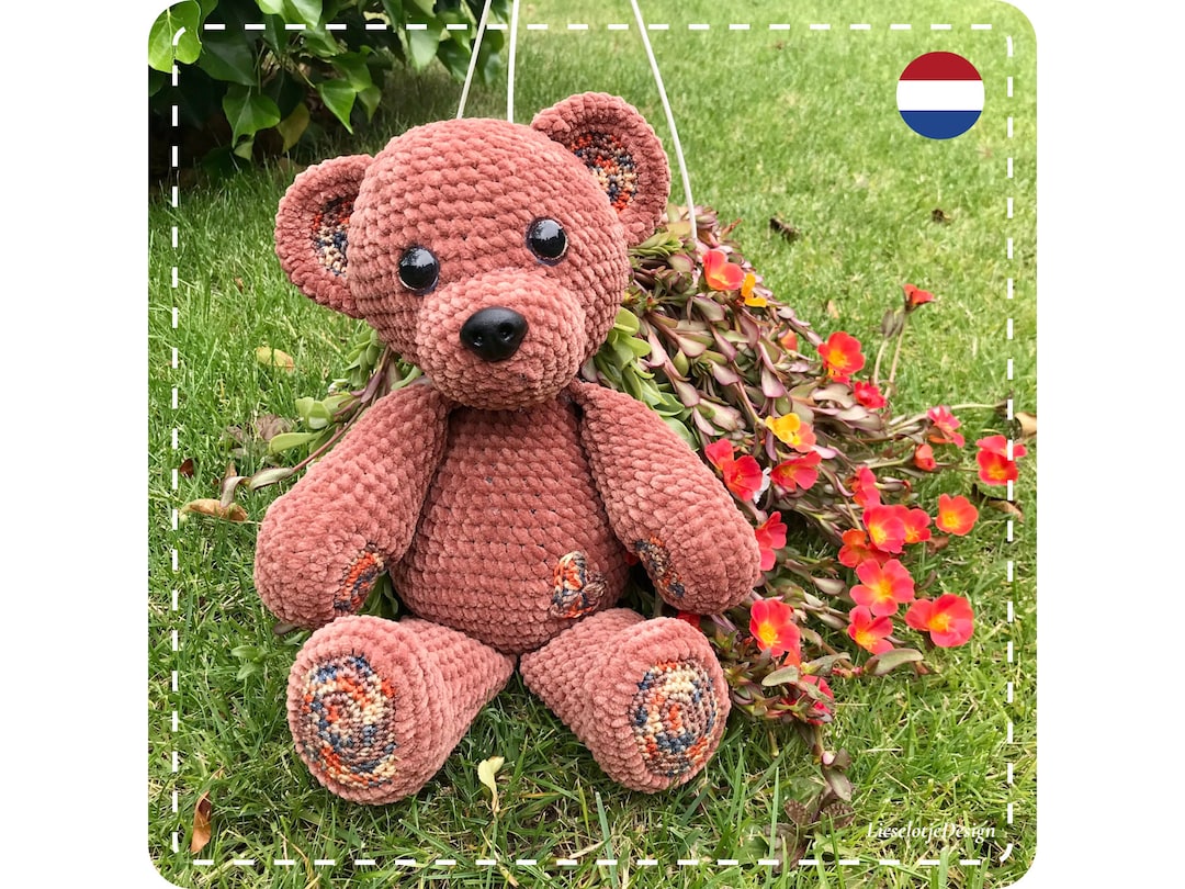 Haakpatroon Knuffel Beertje Brom - Etsy