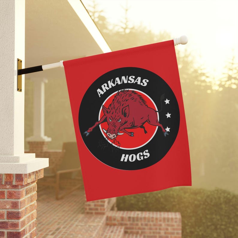 Razorbacks Garden & House Banner, Flag Arkansas Hogs - Etsy