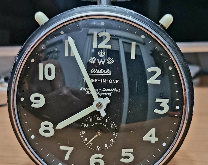 Antique Clock, Wehrle Clock, Three-in-one Clock, 3-function Clock, Rare ...