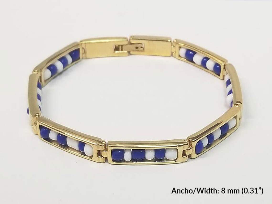 Bangle of Yemaya in Stainless Steel With Real 14 K Gold Plating - Etsy