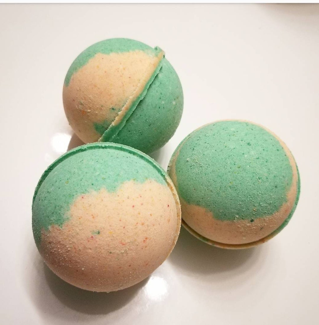 Cucumber Melon. Bath Bomb. All Natural. Bath Treat. Fizzy Time. Gift ...