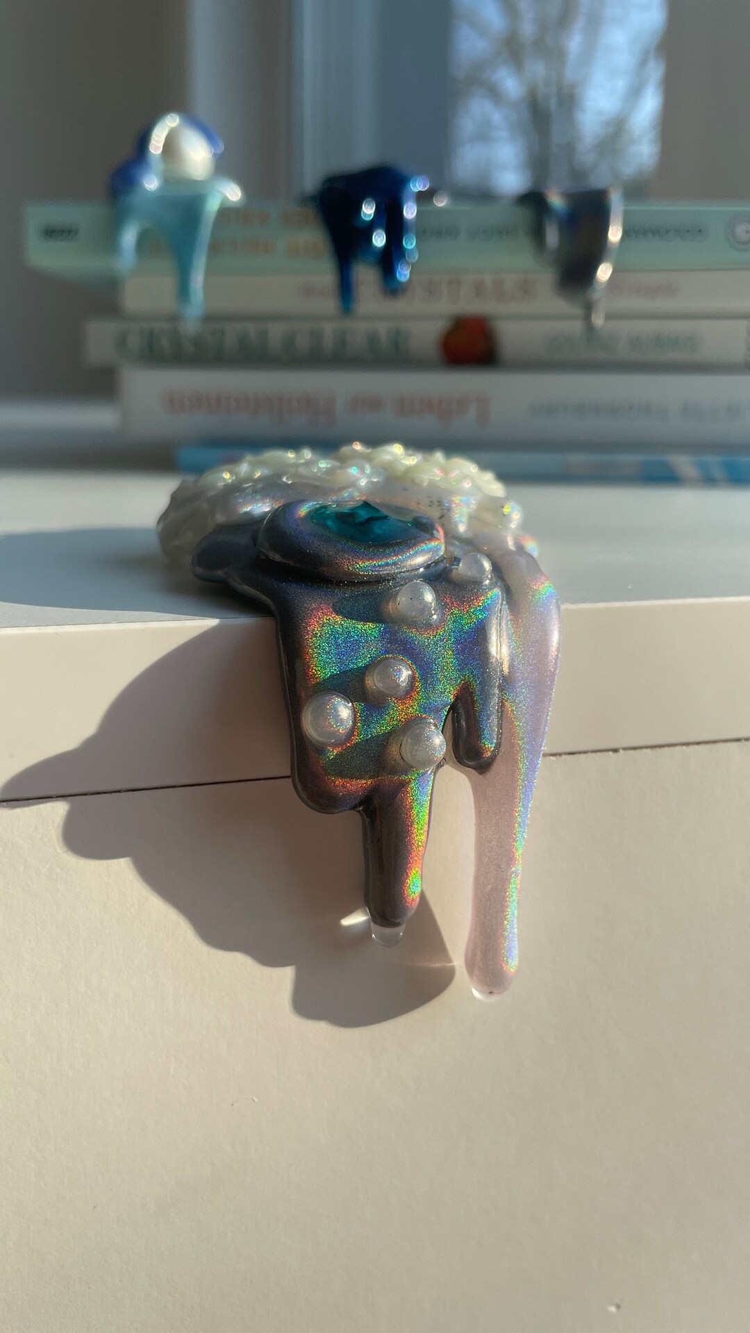 Dripping Shelf and Desk Decoration Crazy & Futuristic Design Silver ...