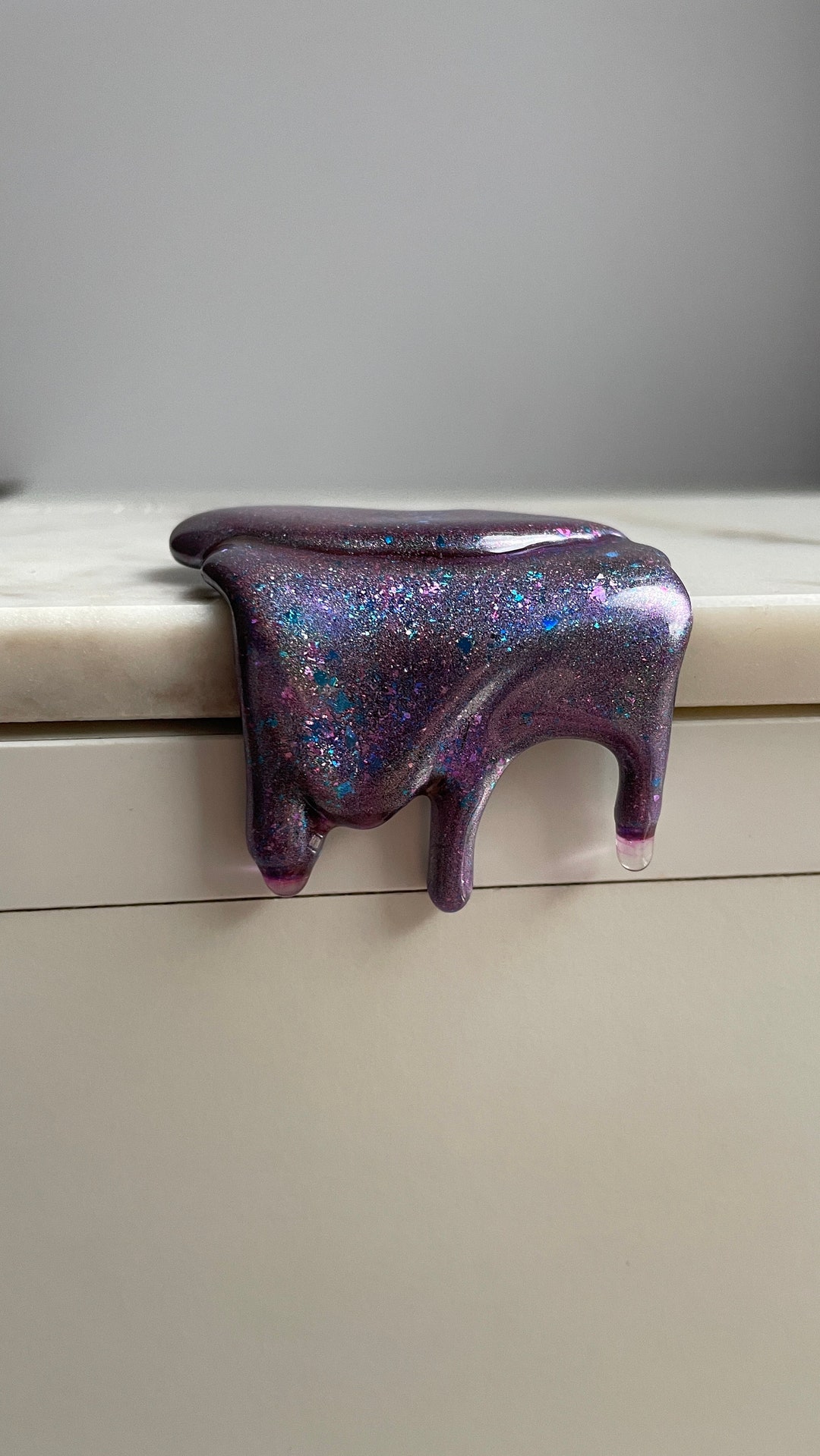 Dripping Shelf and Desk Decoration, Crazy & Futuristic Design, Purple ...