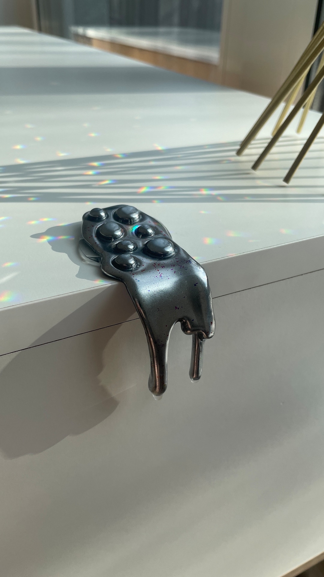 Dripping Shelf and Desk | Crazy & Futuristic Design | Chrome Dripping ...