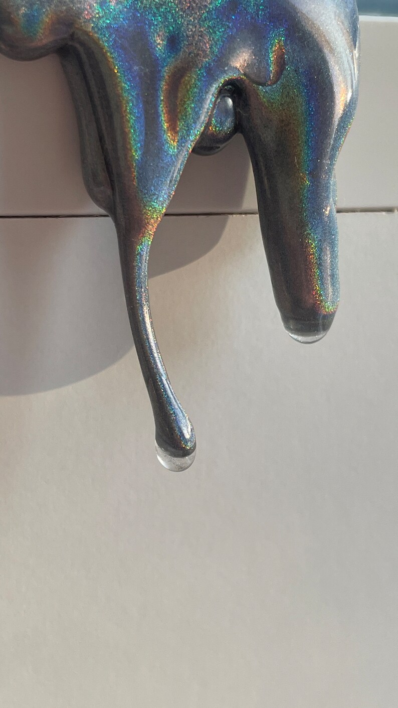 Dripping Shelf and Desk Decoration Crazy & Futuristic Design Silver ...