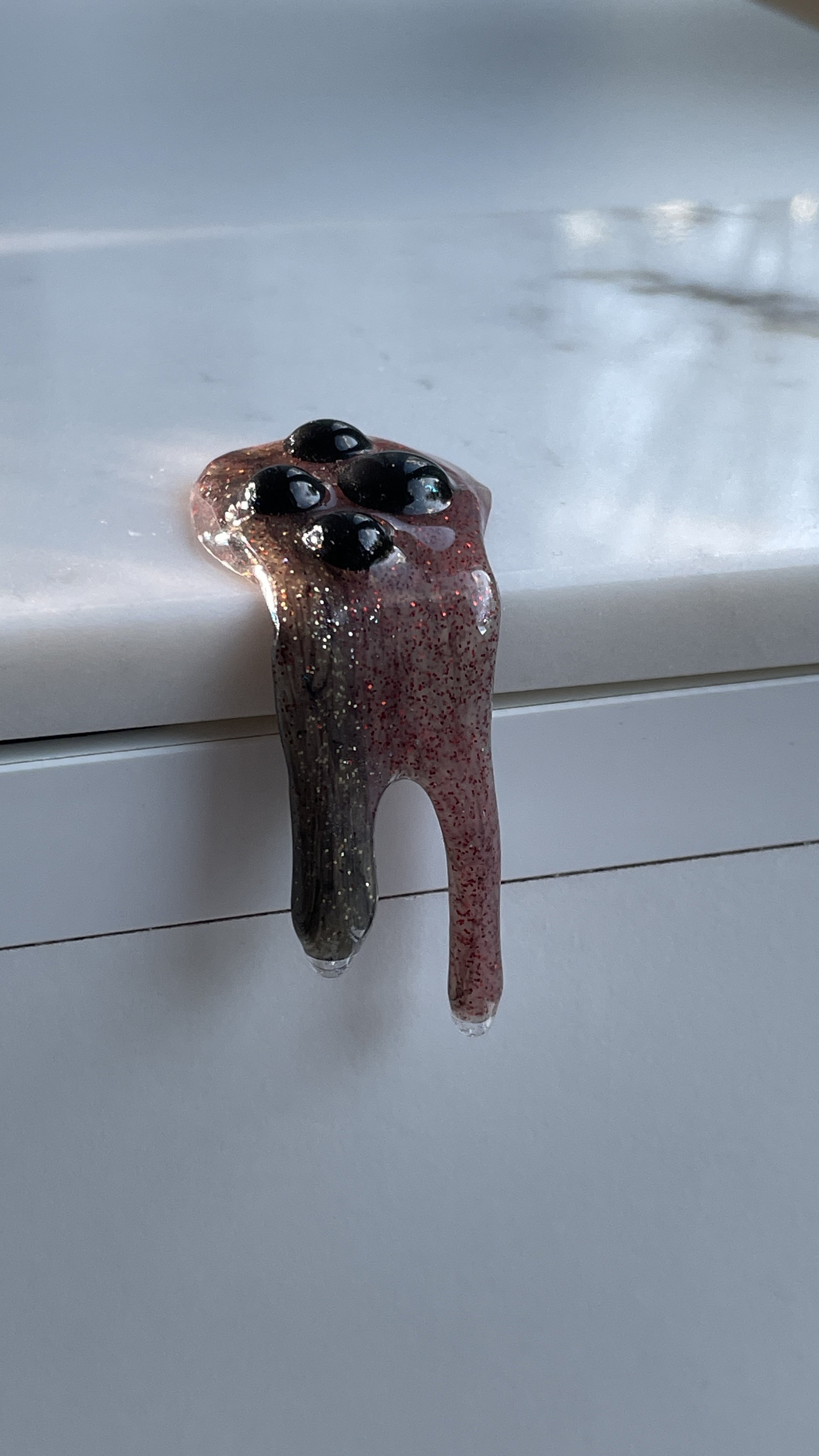 Dripping Shelf and Desk Decoration, Crazy & Futuristic Design, Red Gold ...