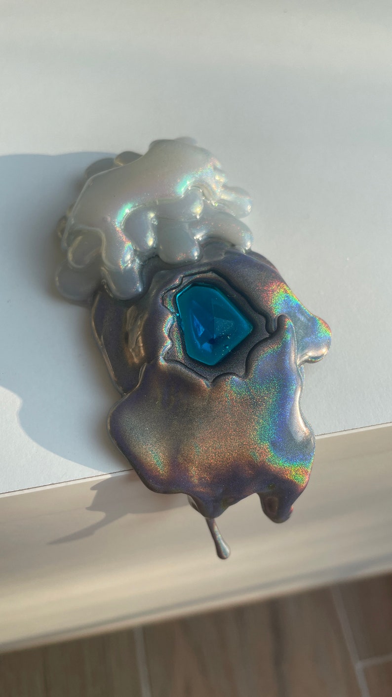 Dripping Shelf and Desk Decoration | Crazy & Futuristic Design | Silver ...