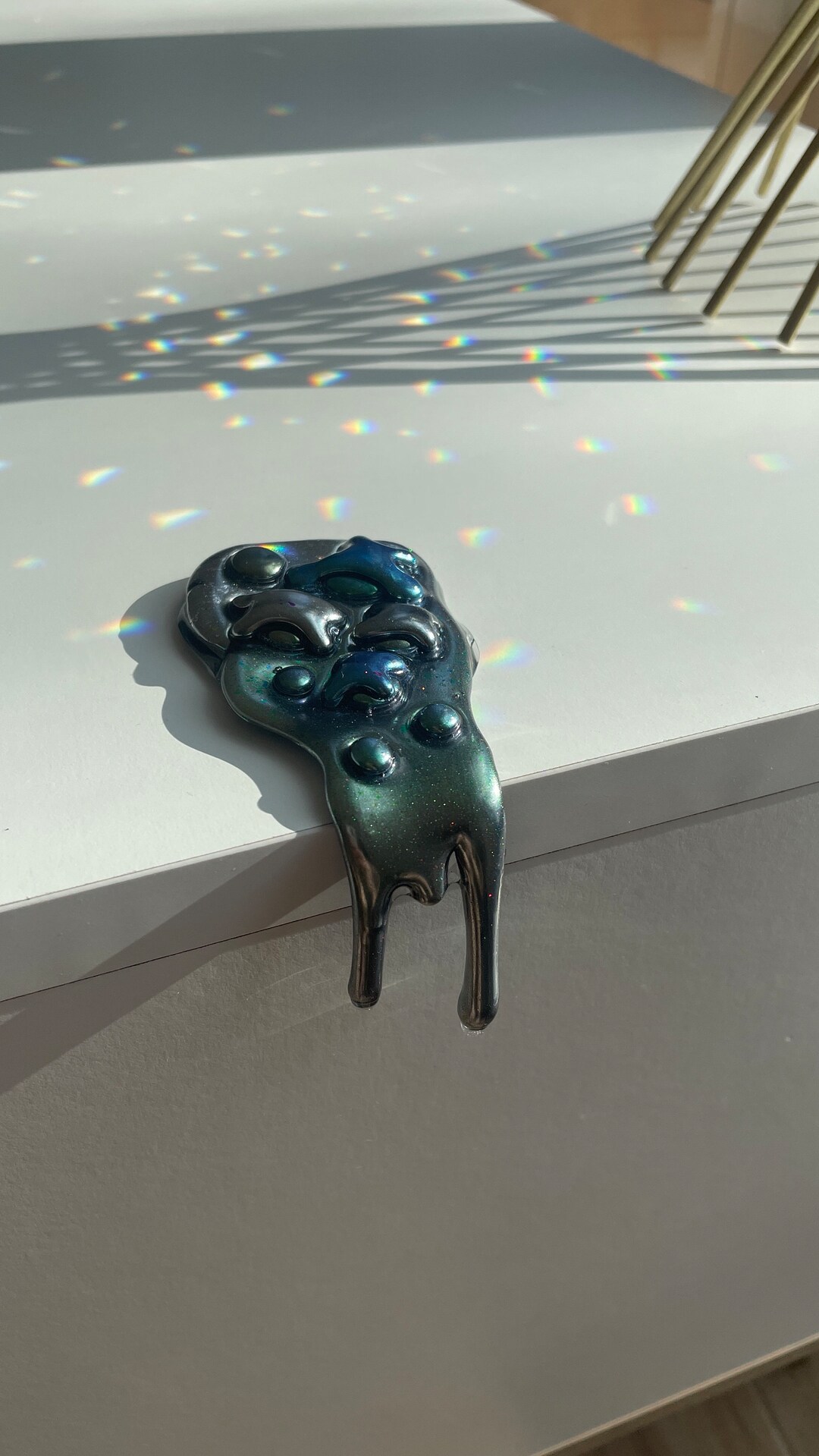 Dripping Shelf and Desk Decoration | Crazy & Futuristic Design | Silver ...