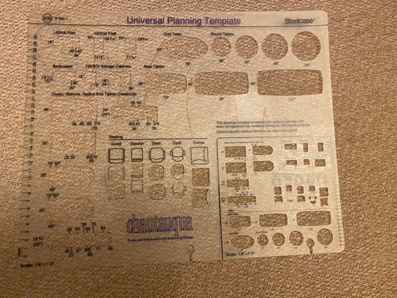 Universal Planning Template Steelcase Chautauqua | Etsy