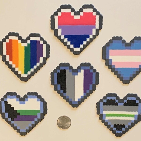 Heart Perler - Etsy