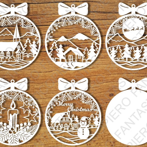 Christmas Decoration 1 SVG Files for Silhouette Cameo and - Etsy
