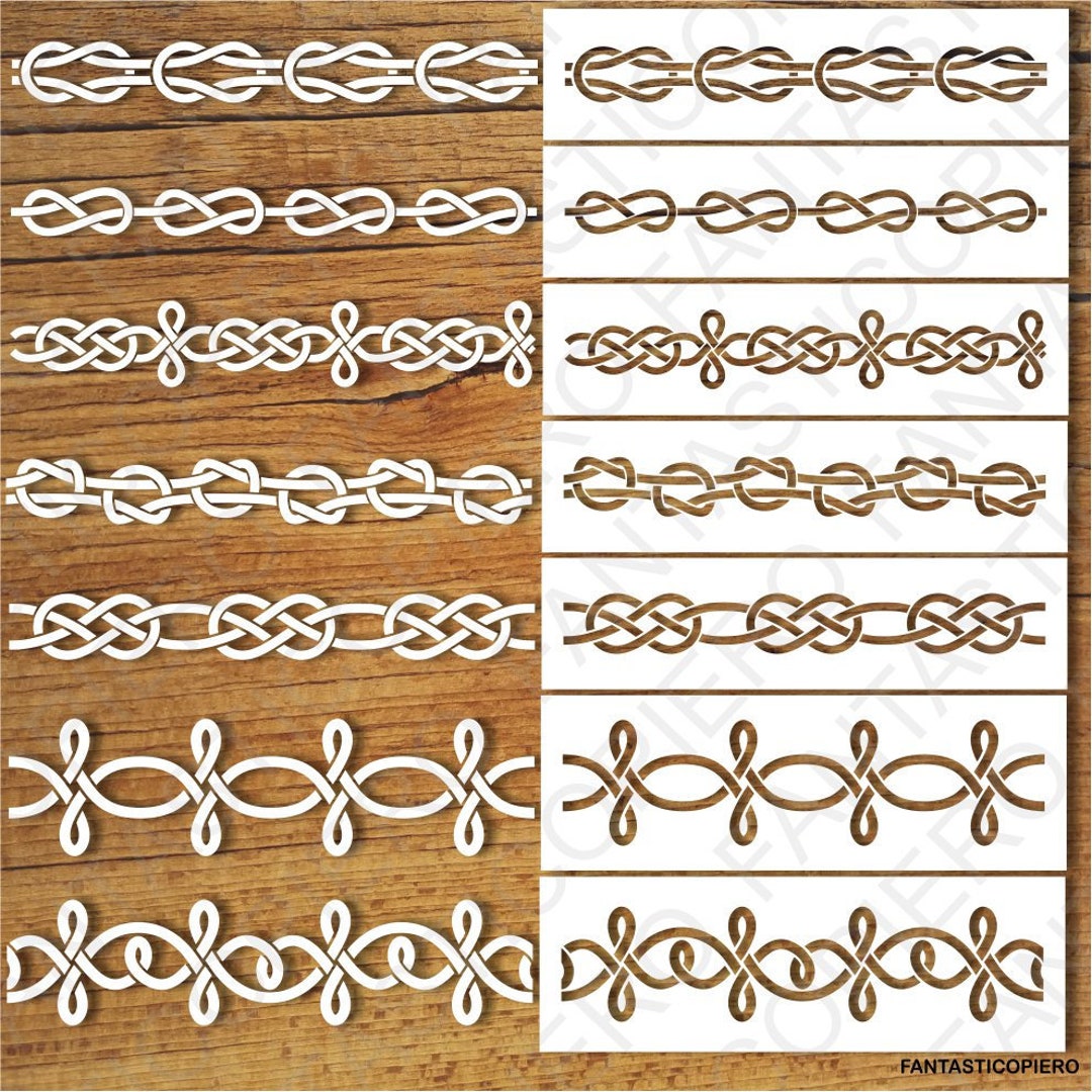 Decorative Knots and Stencil SVG Files for Silhouette Cameo and Cricut ...