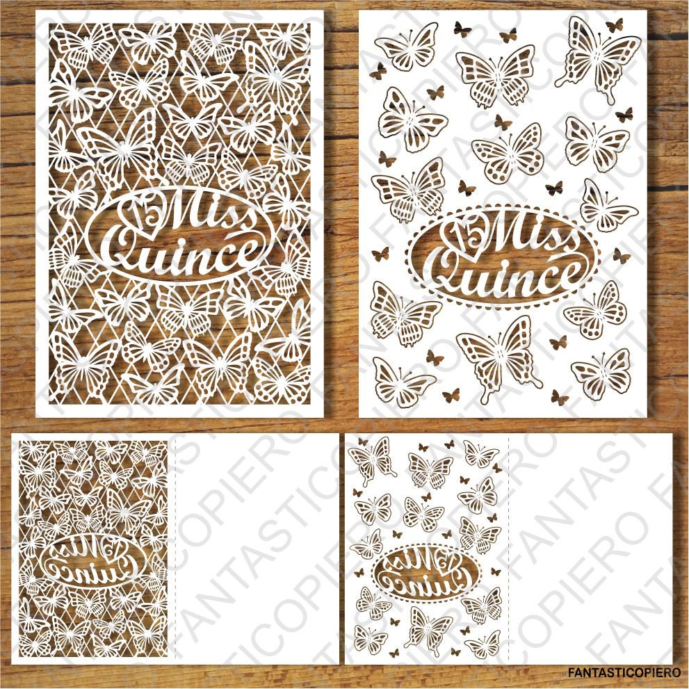 Quinceanera Set SVG Files for Silhouette Cameo and Cricut. Clipart PNG ...