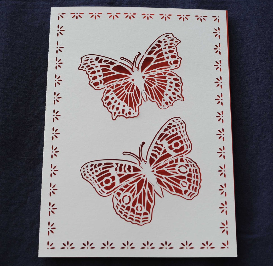 Greeting Card With Butterflies SVG Files for Silhouette Cameo - Etsy