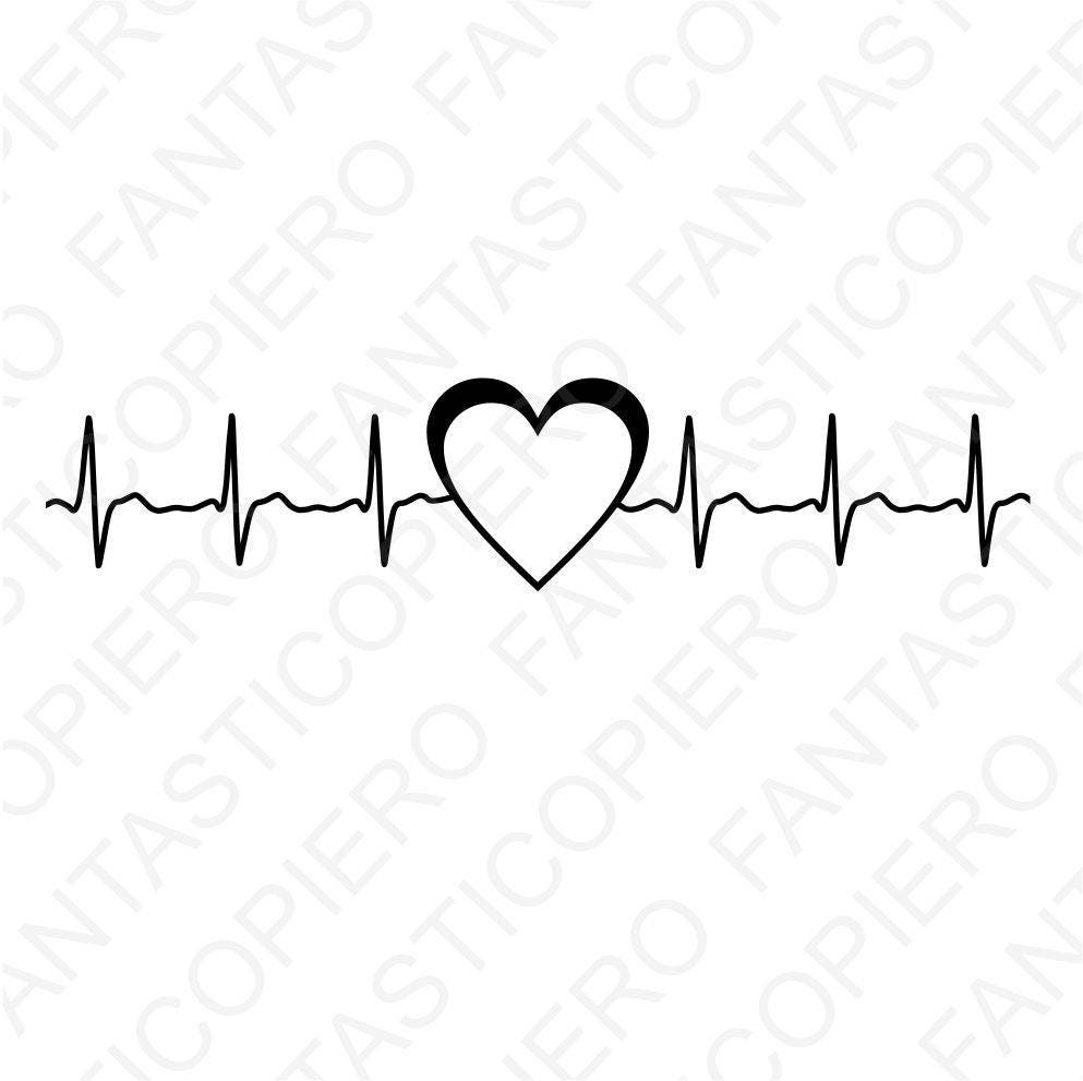 Cardio Heart SVG Files for Silhouette Cameo and Cricut. Cardio Heart ...