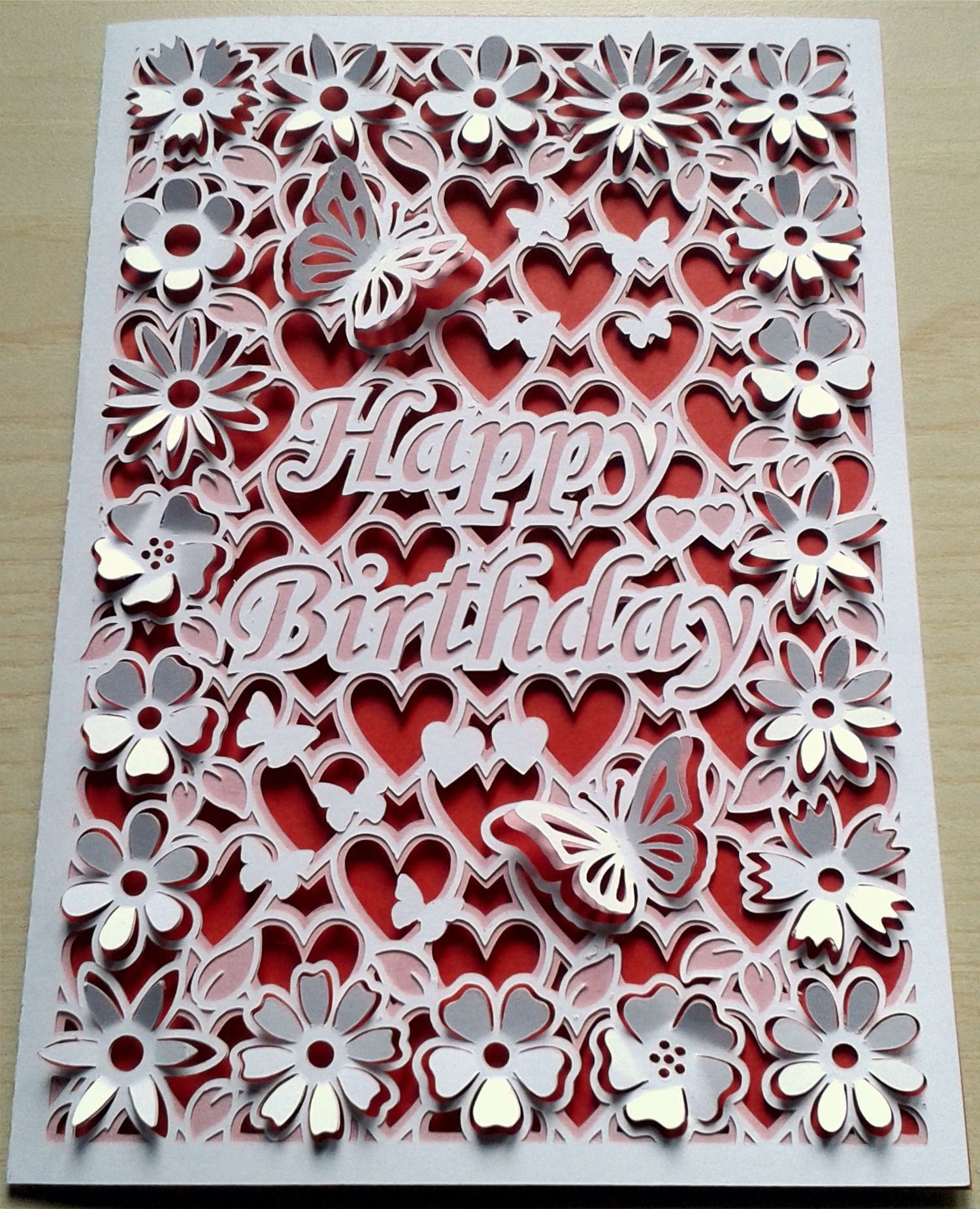 Pop up Two Layers Happy Birthday Happy Anniversary Happy - Etsy