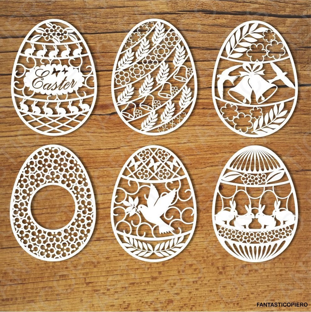 Easter Eggs SVG Files for Silhouette Cameo and Cricut. Easter Eggs ...