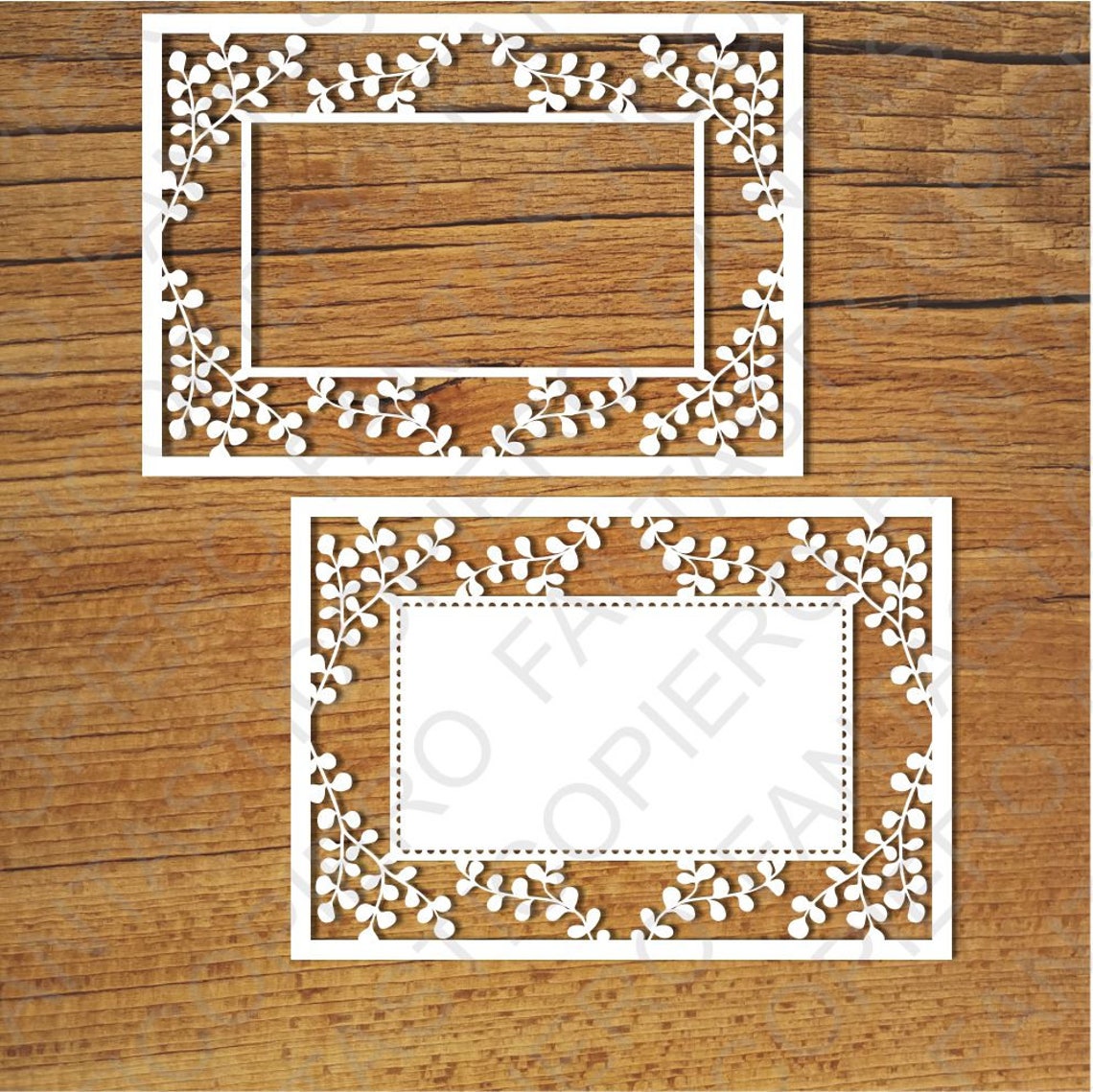 Ornamental Frame SVG Files for Silhouette Cameo and Cricut. - Etsy