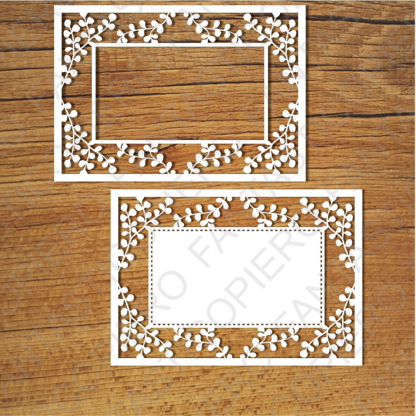 Ornamental Frame SVG Files for Silhouette Cameo and Cricut. - Etsy