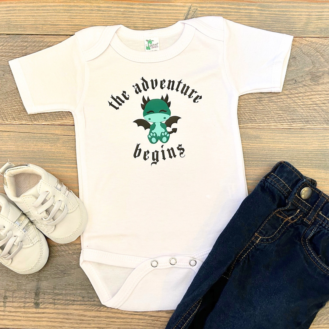 Dragon Baby Bodysuit, Dragon Adventure Baby Clothes, Dragon Baby ...