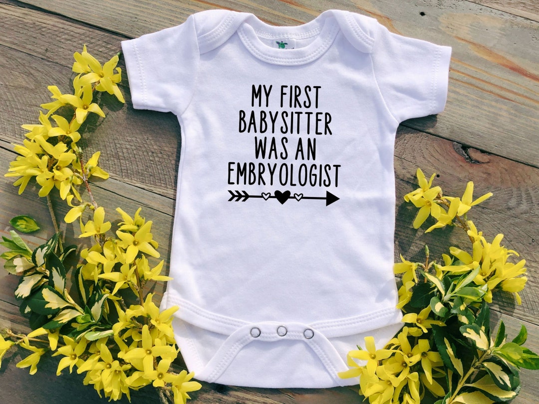 IVF Baby, My First Babysitter Embryologist Baby Bodysuit, IVF Toddler ...
