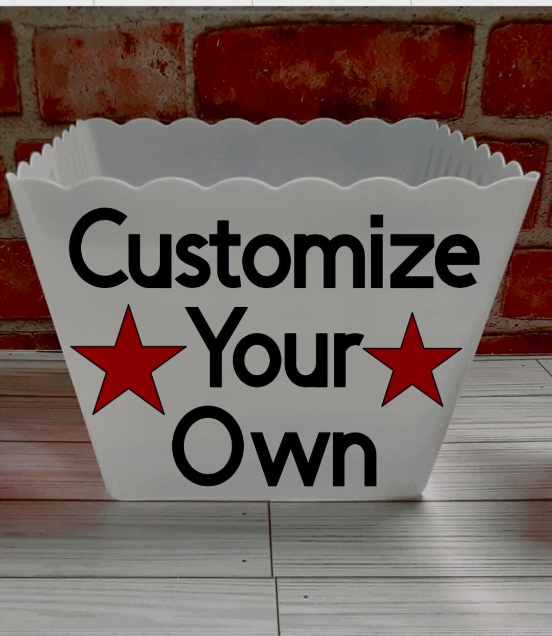 Personalized Popcorn Pop Corn Tub Bucket- Family Gift -housewarming ...