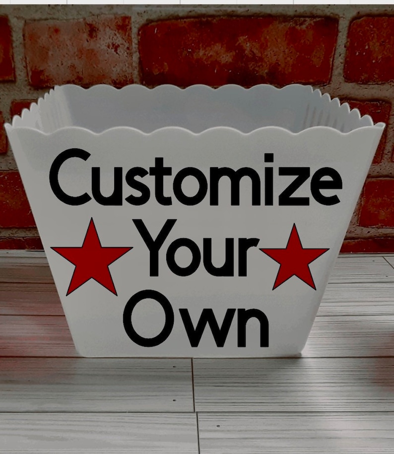 Personalized Popcorn Pop Corn Tub Bucket Family Gift - Etsy