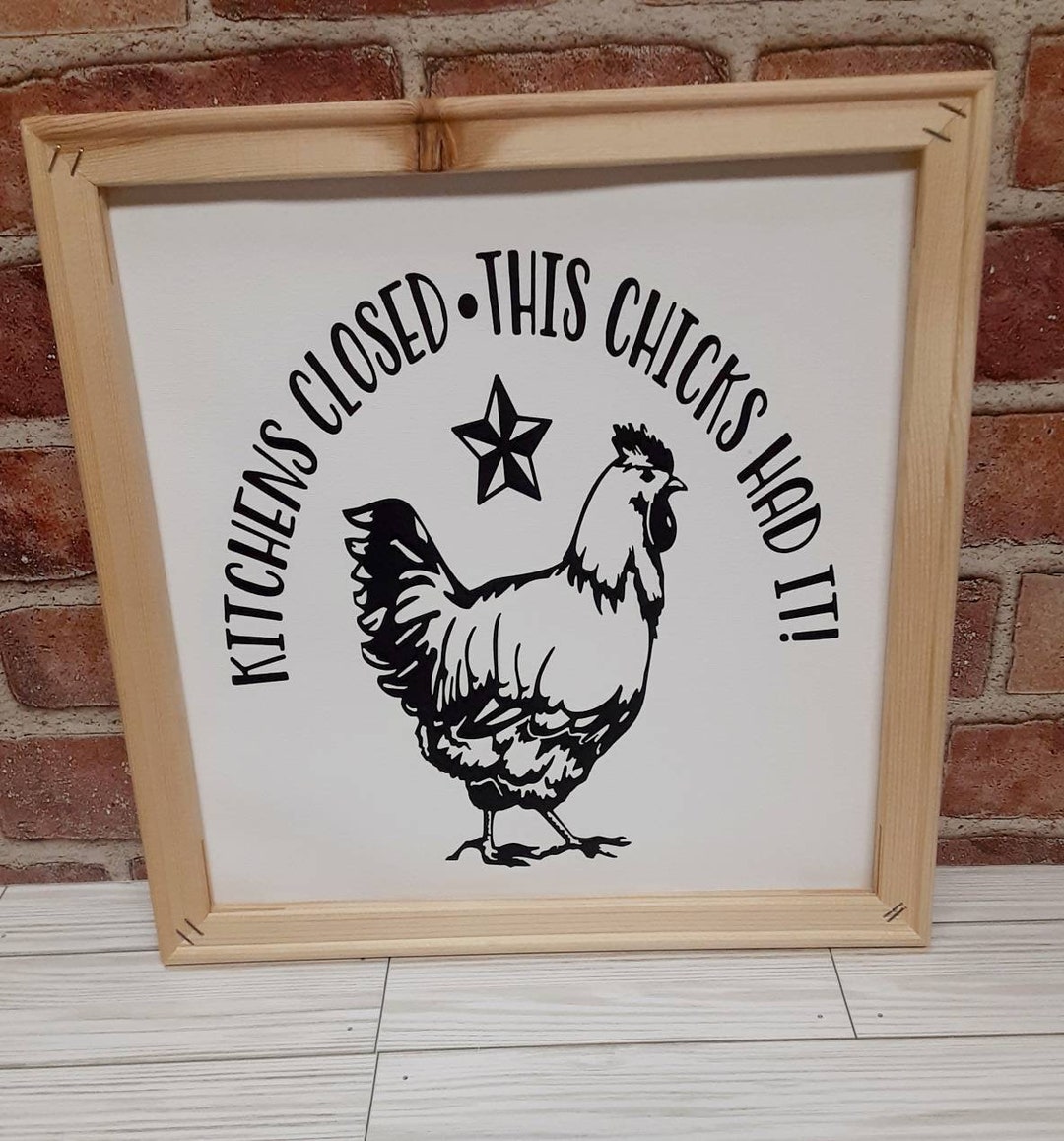 Chicken Kitchen Sign Funny Kitchen Signs House Warming - Etsy