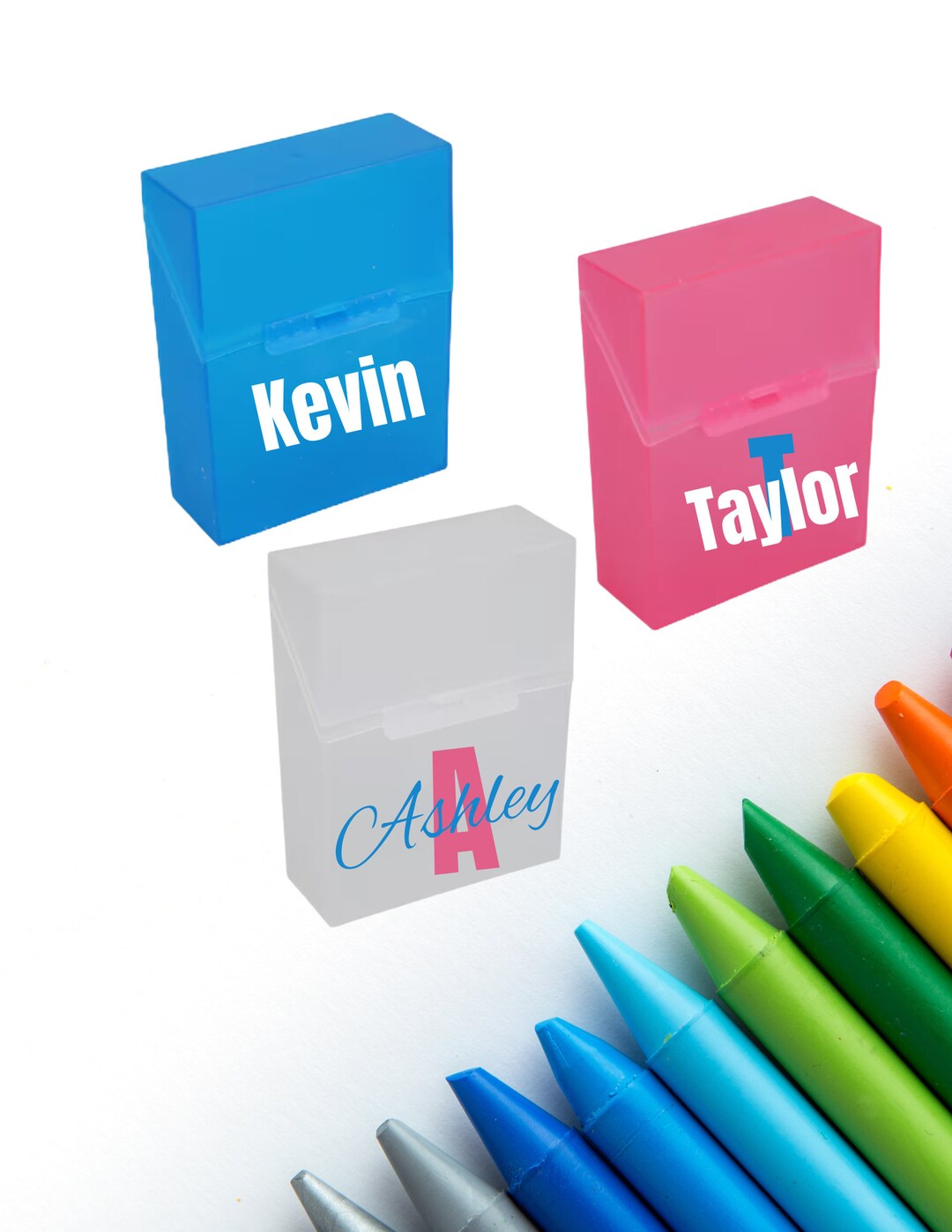 Personalized Crayon Box- Back to School Crayon Box- Crayon Box for Back ...