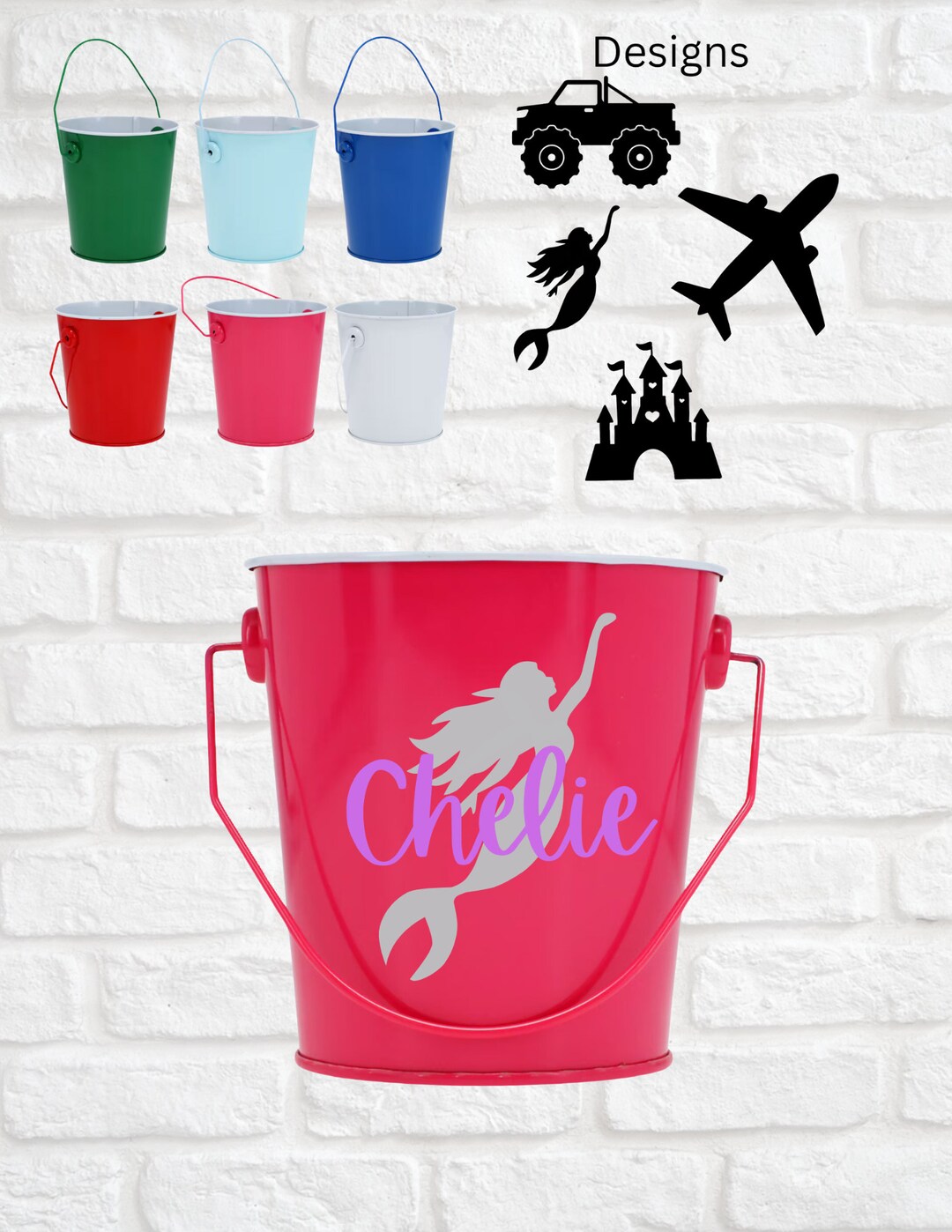Party Favor Buckets- Small Buckets for Party Favors- Personalized Theme ...