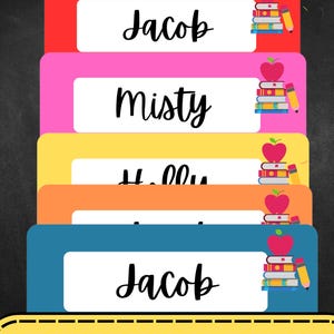 Printable Desk Name Tags- Back to School Desk Name Tags - Teacher- Desk ...