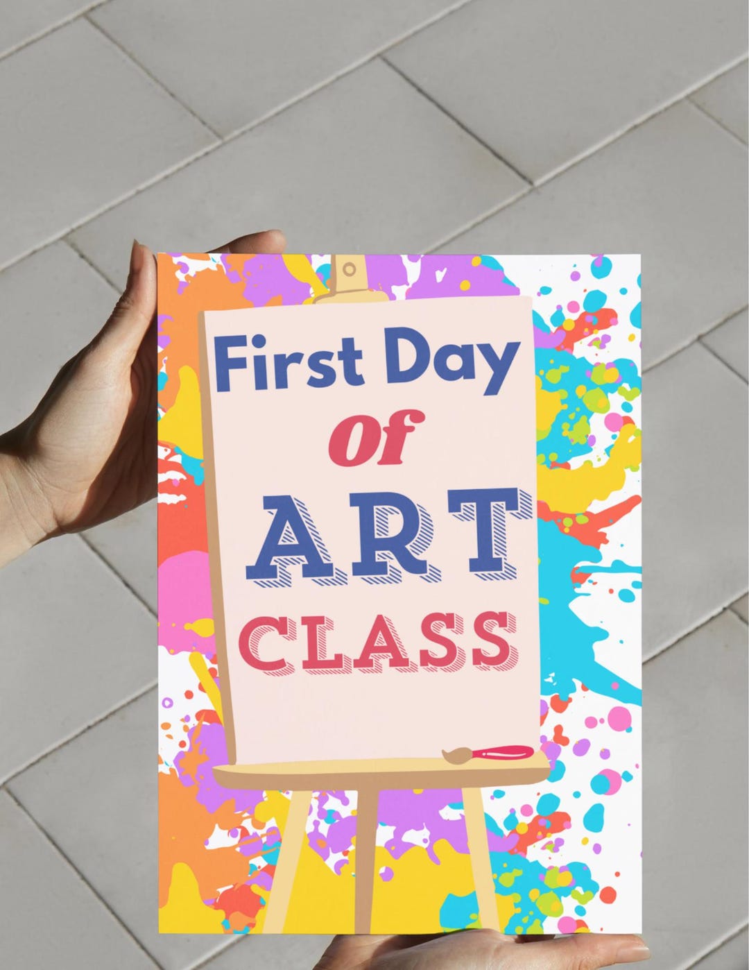 First Day of Art Class Sign Printable Instant Download Art Signs for ...