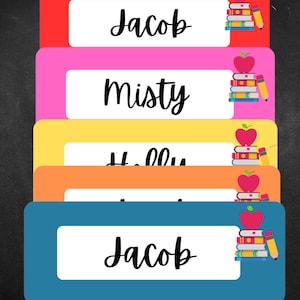 Printable Desk Name Tags- Back to School Desk Name Tags - Teacher- Desk ...