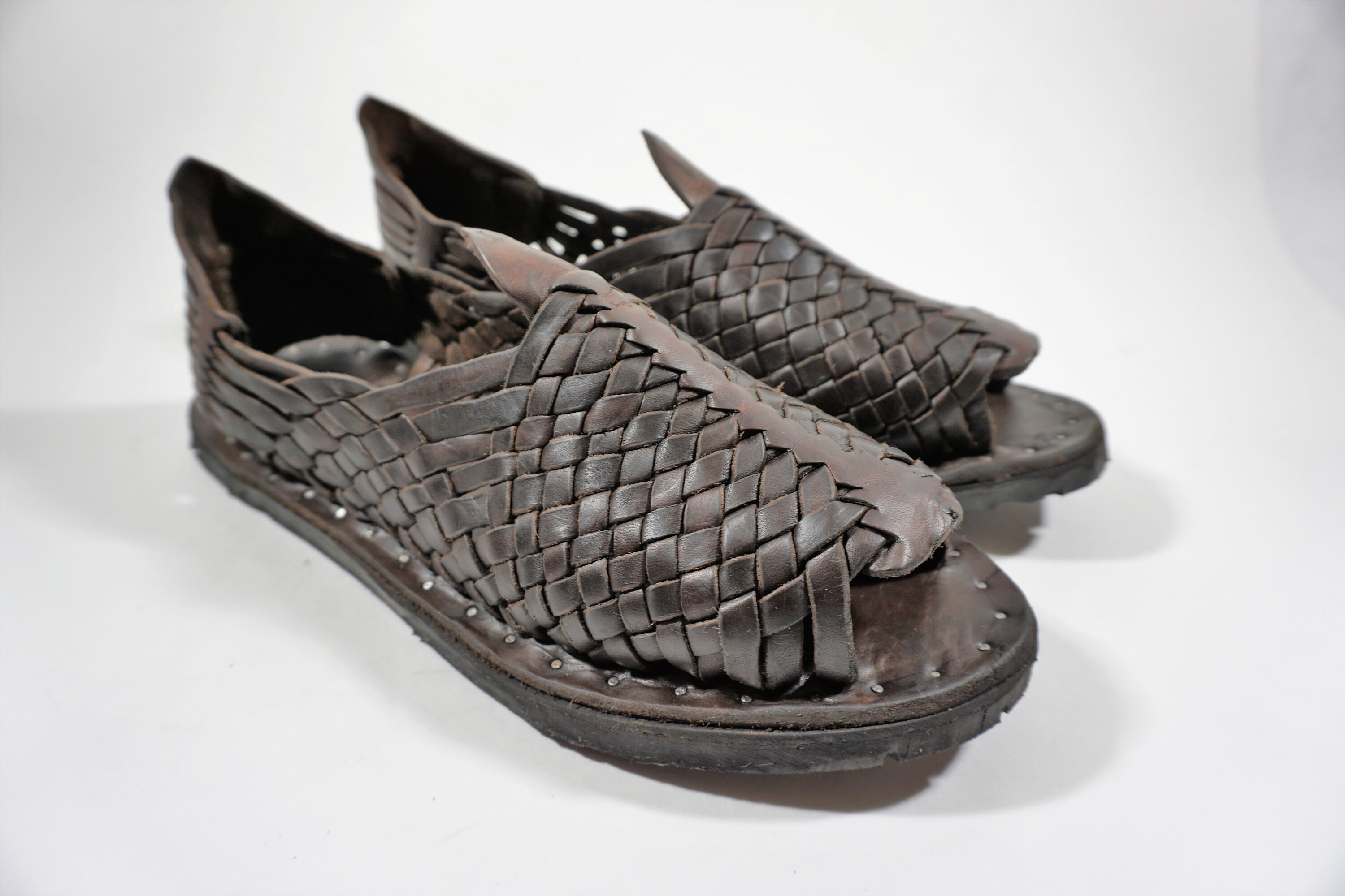 PETATILLO OLVERA VINTAGE Rustico''acme'' Mexican Sandals Men's ...