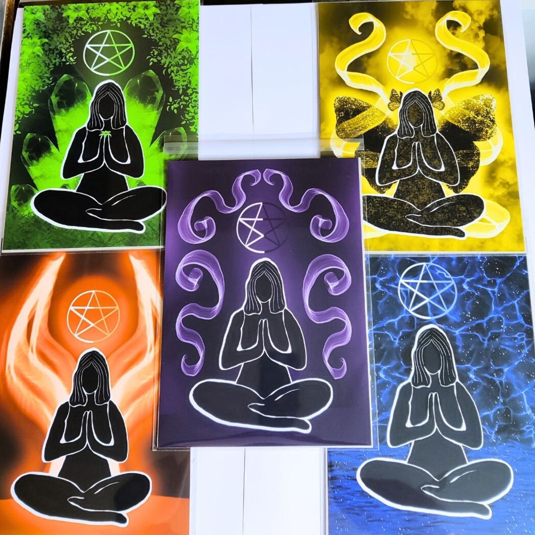 Full Set 5 Elements A4 Art Prints - Etsy