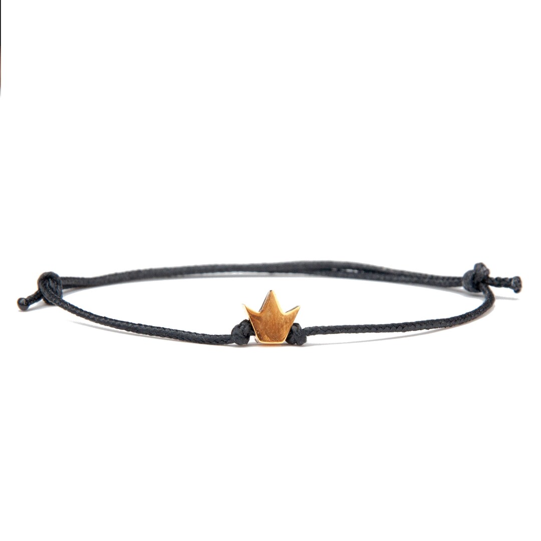 Crown Bracelet - Gold Crown Adjustable & Waterproof - Gift for Queen ...