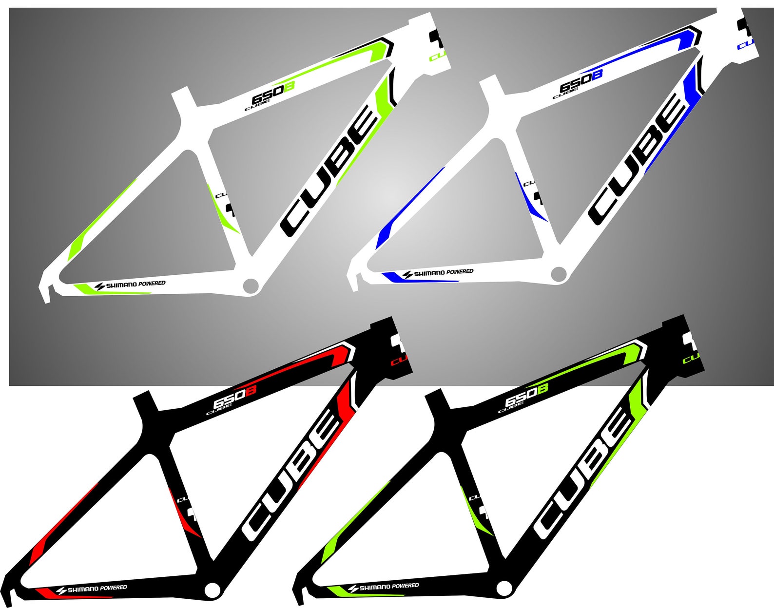 CUBE Bike Frame Grafic Stickers Decal Aufkleber Autocollant | Etsy