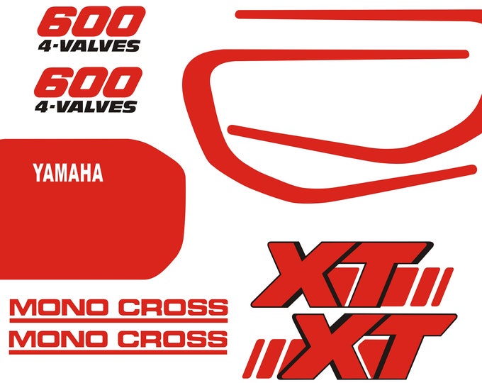 YAMAHA XT600 2kf Decals Stickers Aufkleber Autocollant Pegatinas XT 600 ...