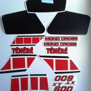 YAMAHA XT600 TENERE Decals Stickers Aufkleber Autocollant Pegatinas XT ...
