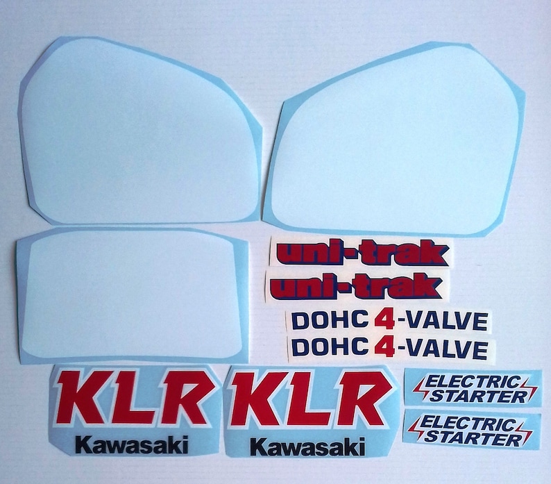 KAWASAKI KLR600 KLR 600 Stickers Decals Aufkleber Autocollant Pegatinas ...